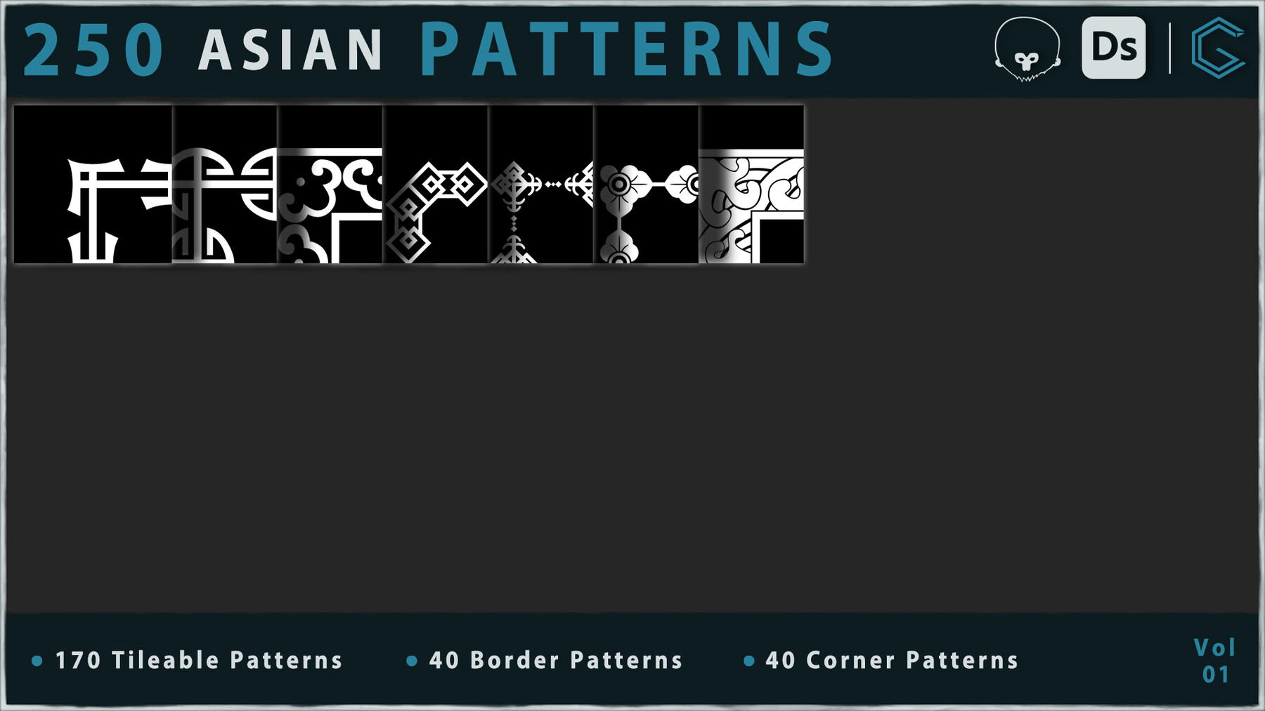 ArtStation - 250 Asian Patterns | Brushes