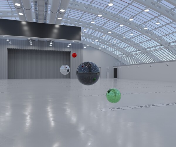 ArtStation - HDRI - Exhibition Hall Interior 3 - Front / Center / Back ...