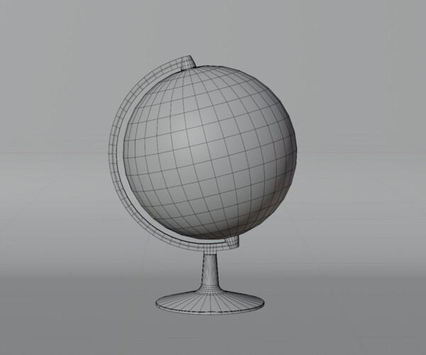 ArtStation - 3D Globe with 3 Levels of Polygons | Game Assets