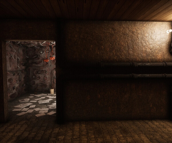 ArtStation - Distorted Hallway | Game Assets