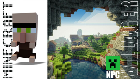 ArtStation - Villager NPC Minecraft | Game Assets