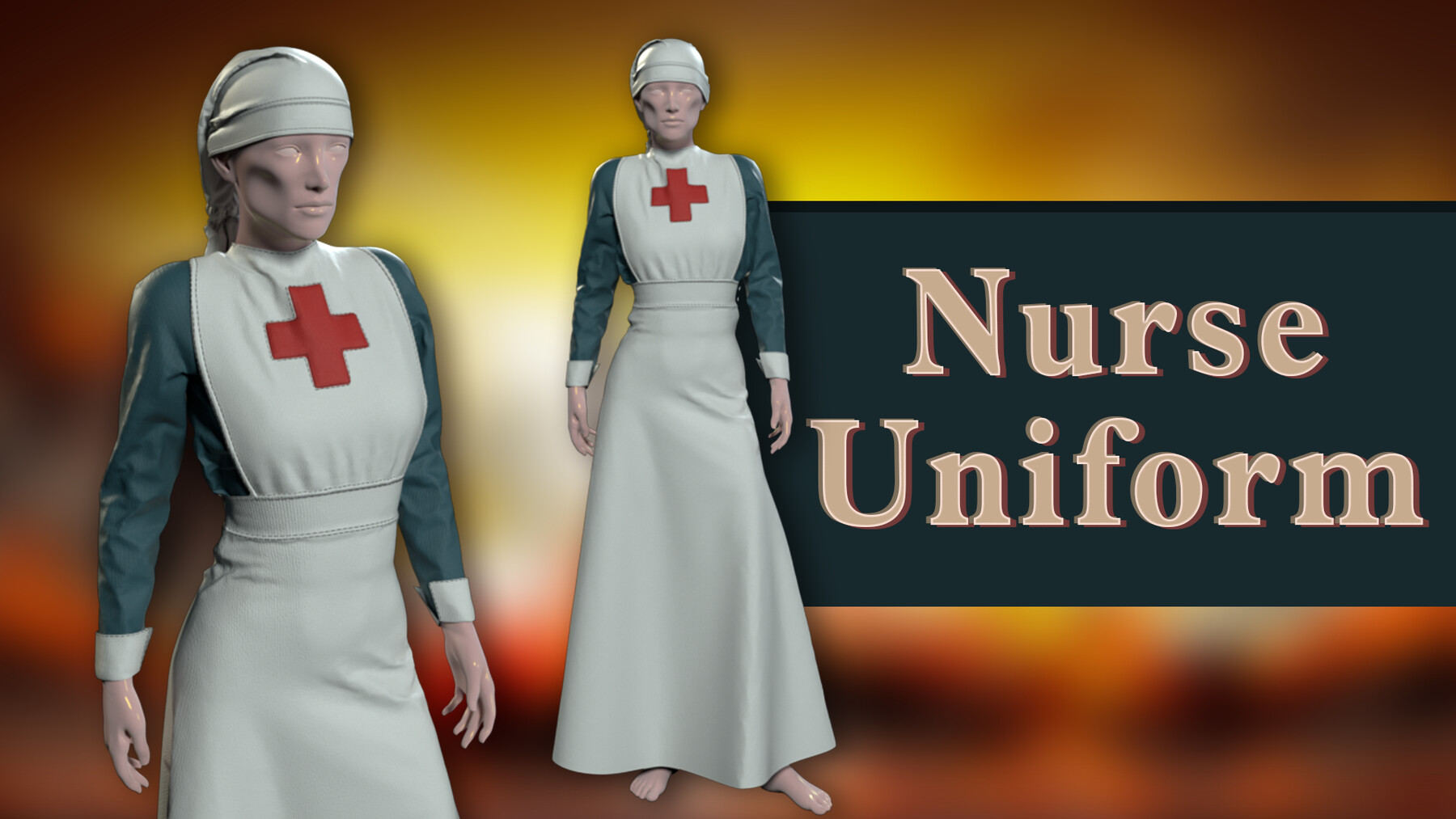 ArtStation - Nurse Uniform OBJ+ZPRJ | Resources