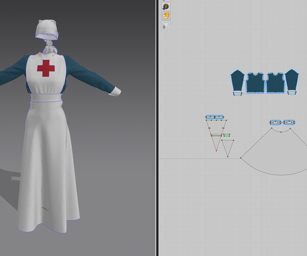 ArtStation - Nurse Uniform OBJ+ZPRJ | Resources
