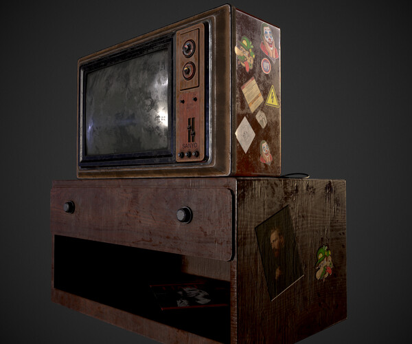 ArtStation - Old TV | Game Assets