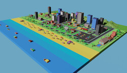 ArtStation - Low Poly City Kit | Game Assets