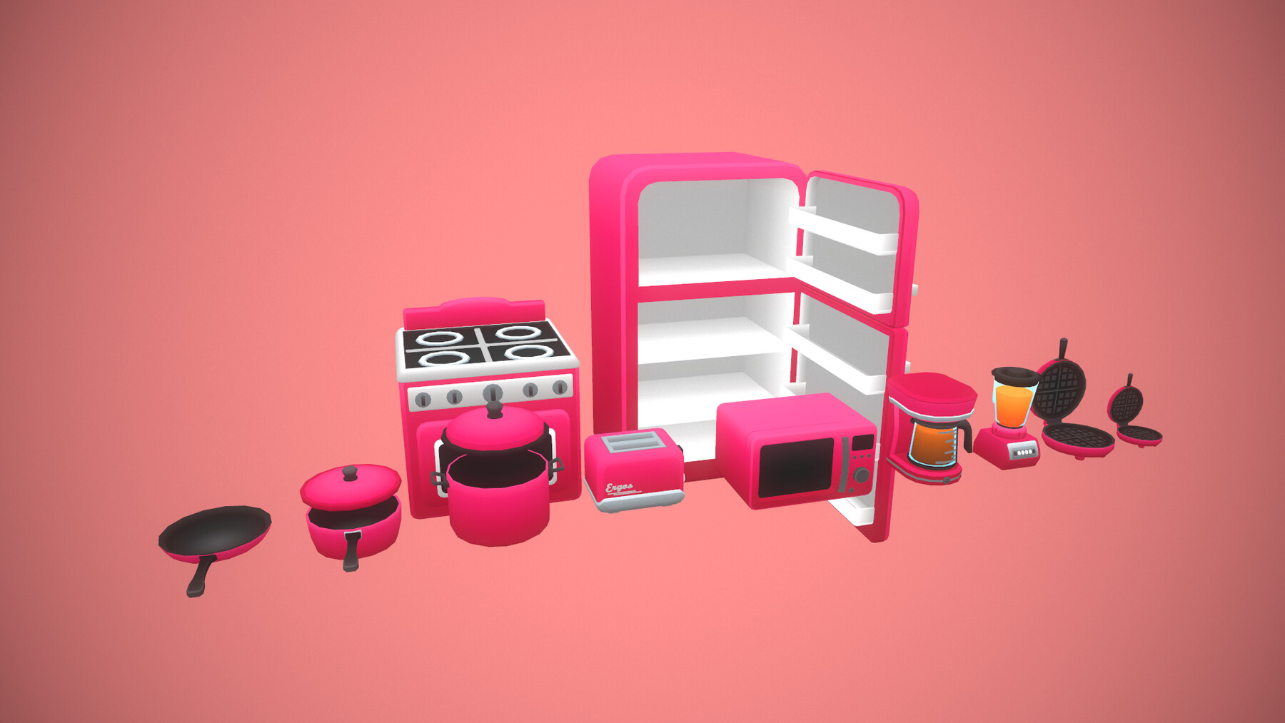 ArtStation - Furniture - Kitchen Pack | Game Assets