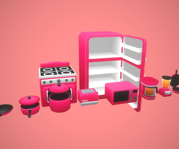 ArtStation - Furniture - Kitchen Pack | Game Assets