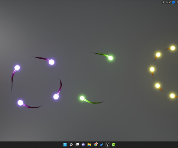 ArtStation - Rotating trail fx with full control effect UE5 | Game Assets
