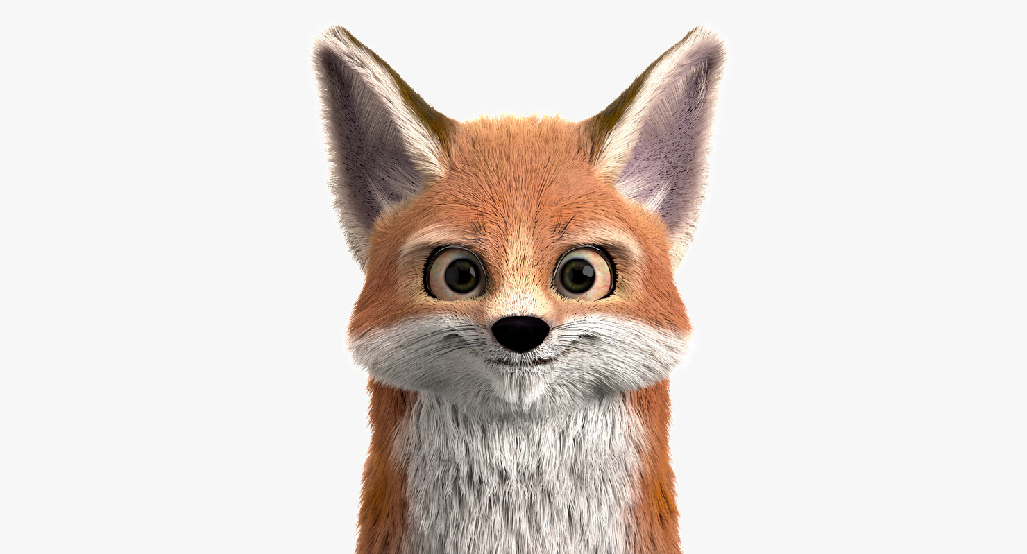 ArtStation - Stylized Fox model 3d - Maya 2016 | Resources
