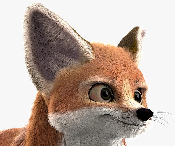 ArtStation - Stylized Fox model 3d - Maya 2016 | Resources