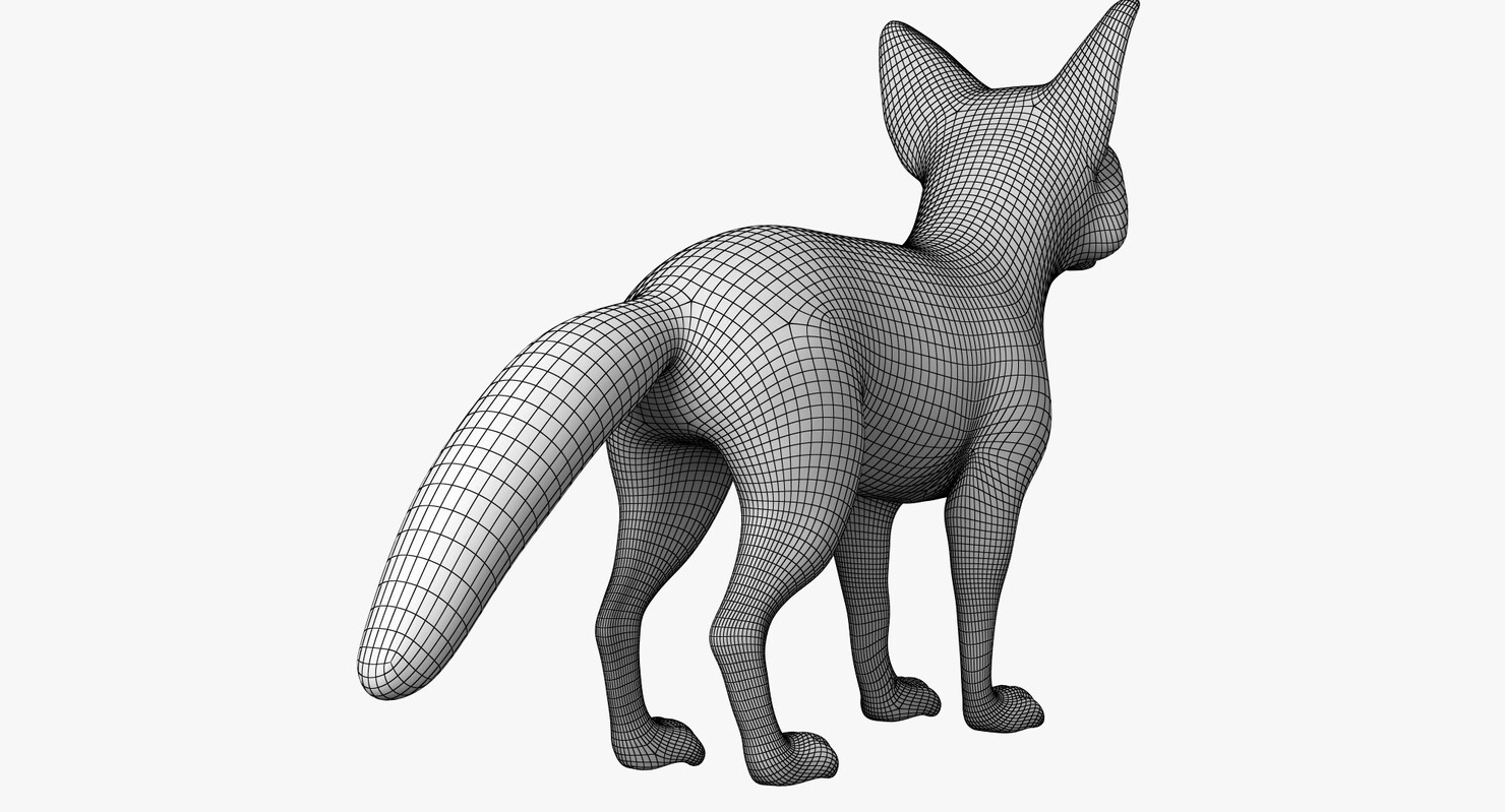 ArtStation - Stylized Fox model 3d - Maya 2016 | Resources