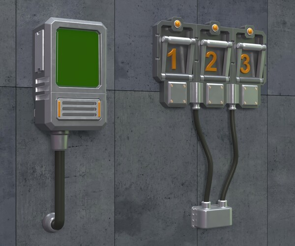 ArtStation - SCI-FI Switches - 10 pieces | Resources