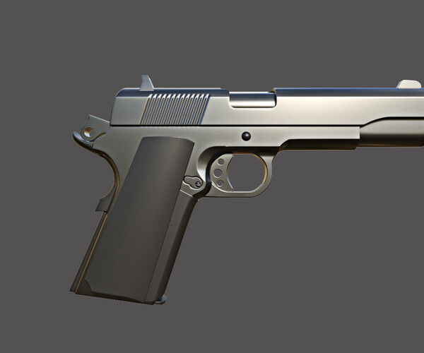ArtStation - Pistol High Poly 1 | Game Assets