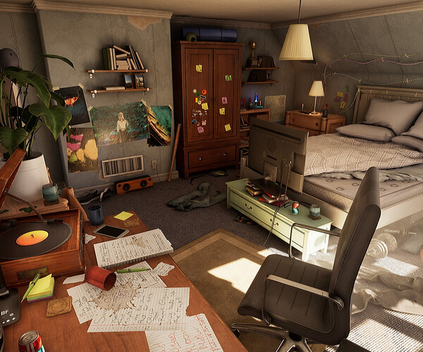 ArtStation - Will's Room | Game Assets