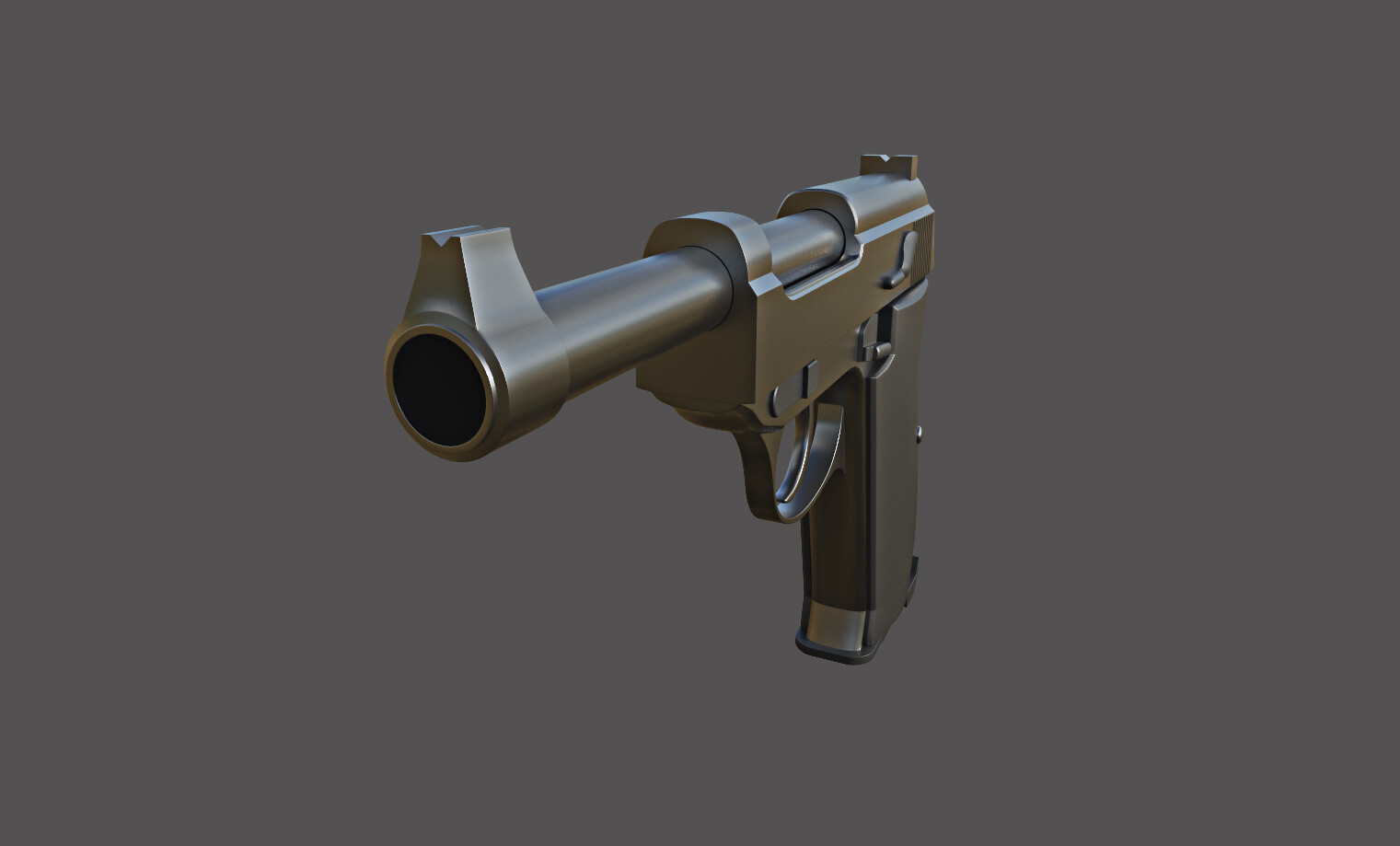 ArtStation - Pistol High Poly 4 | Game Assets
