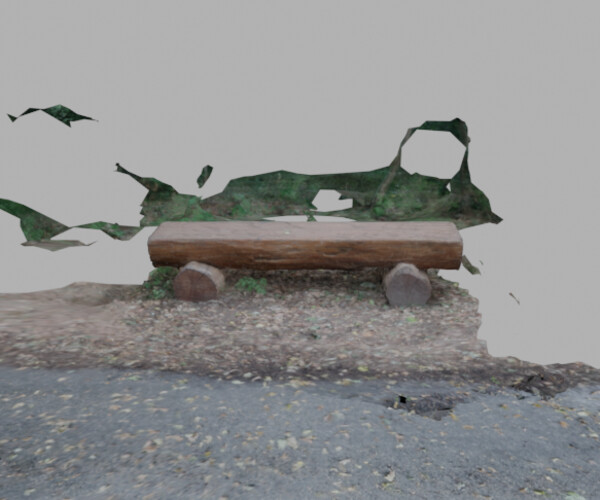 ArtStation - Wooden Bench and Forest Road | Game Assets