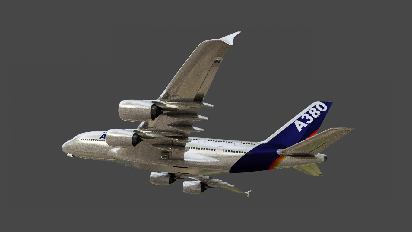 ArtStation - AIRBUS A 380 GAME READY | Resources