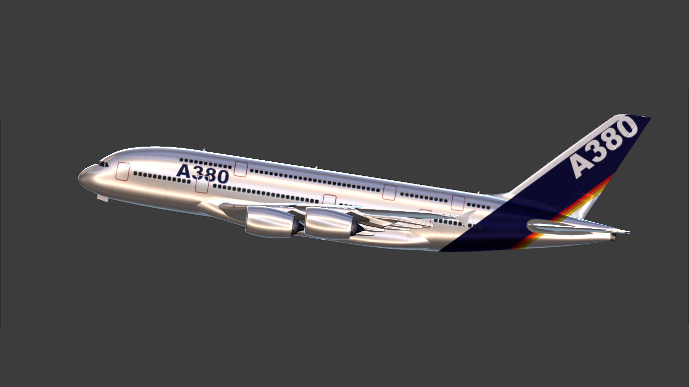 ArtStation - AIRBUS A 380 GAME READY | Resources