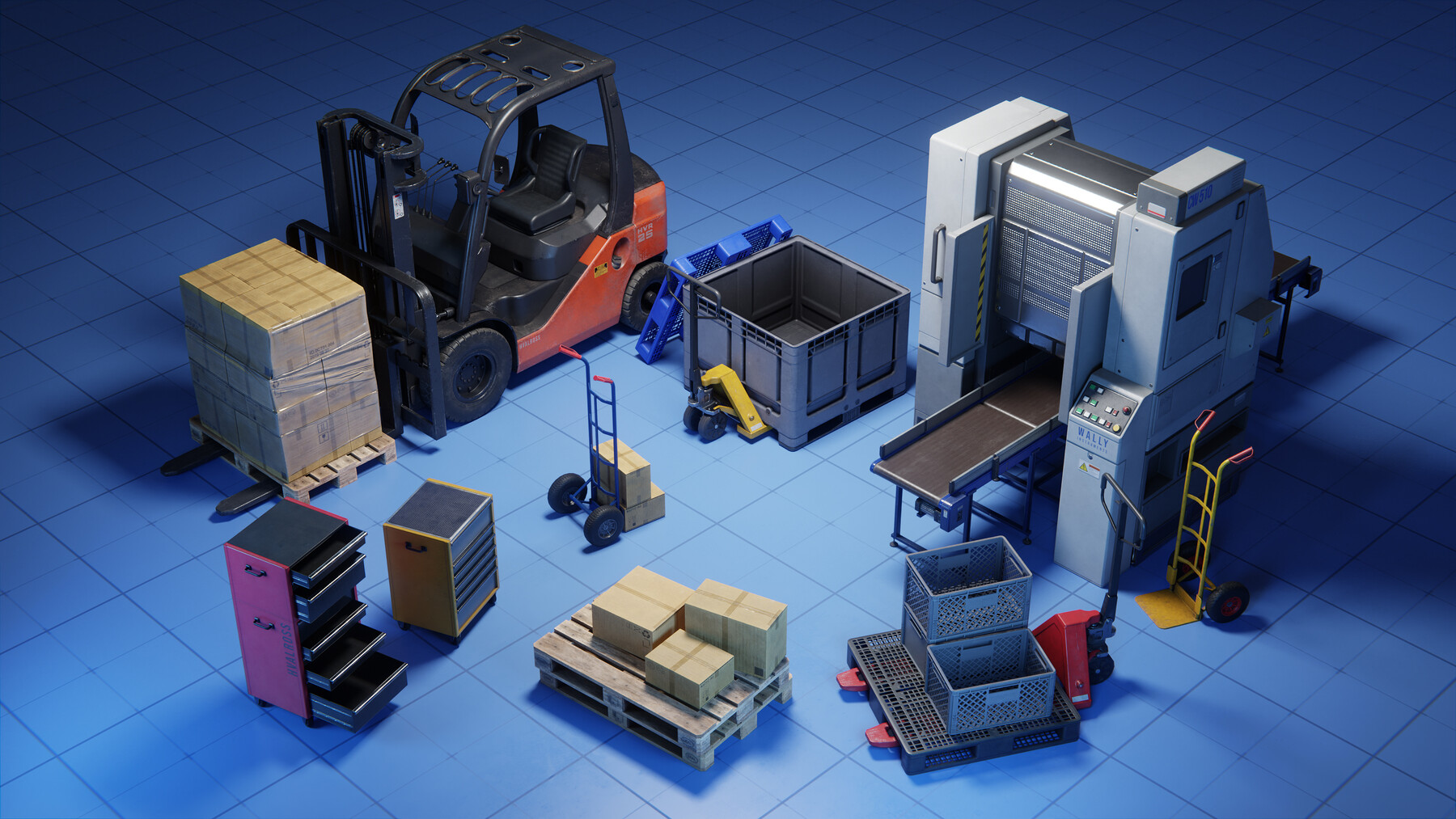 ArtStation - Factory Interior Modular Pack - Factory Props Vol 1 ...