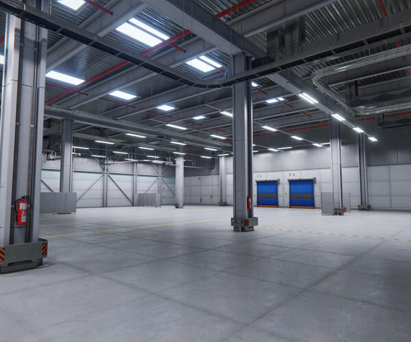 ArtStation - Factory Interior Modular Pack - Factory Props Vol 1 ...