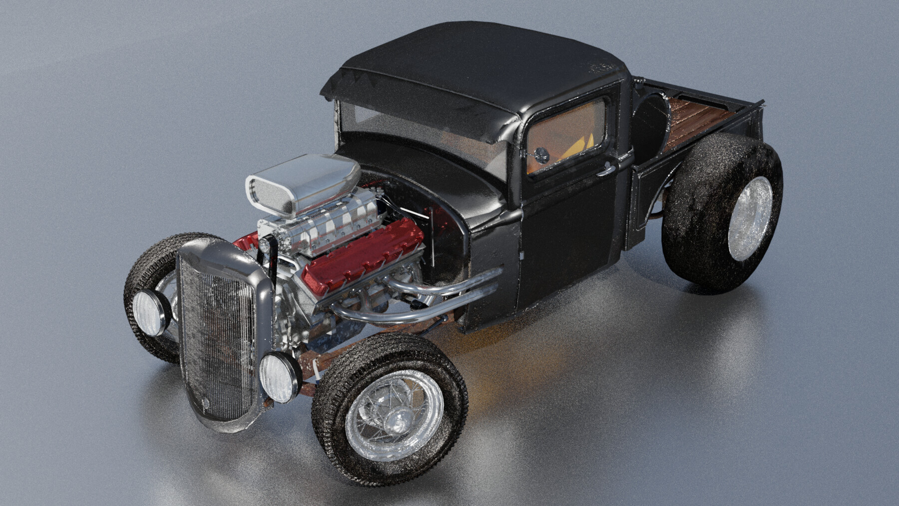 ArtStation - HOT ROD GAME READY | Game Assets