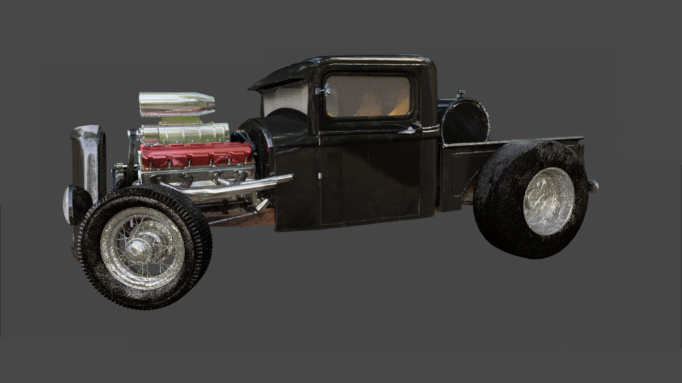 ArtStation - HOT ROD GAME READY | Game Assets