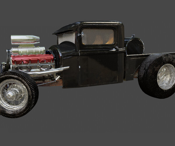 ArtStation - HOT ROD GAME READY | Game Assets