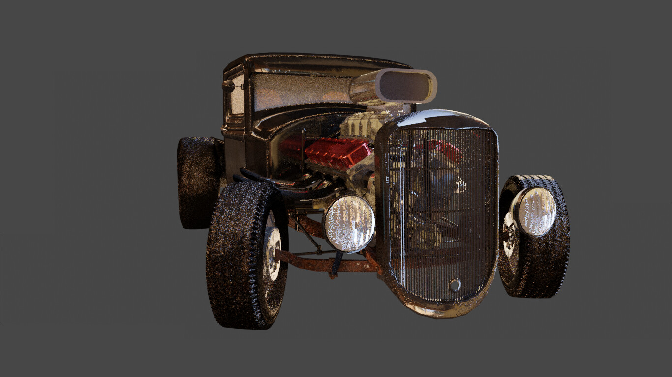 ArtStation - HOT ROD GAME READY | Game Assets