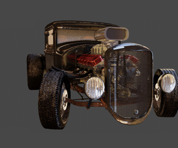 ArtStation - HOT ROD GAME READY | Game Assets