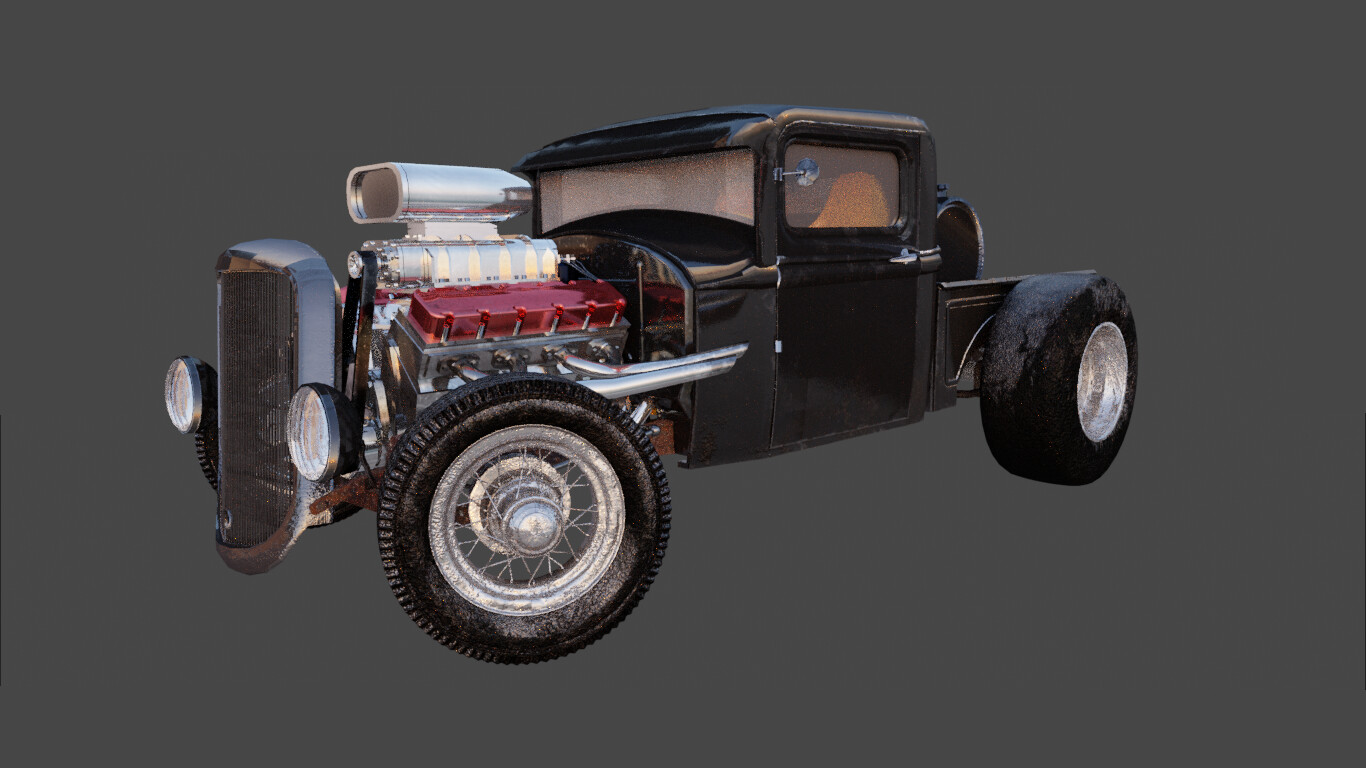 ArtStation - HOT ROD GAME READY | Game Assets