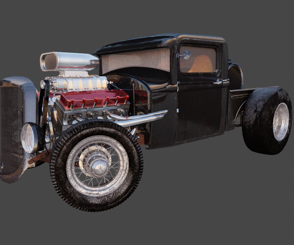 ArtStation - HOT ROD GAME READY | Game Assets