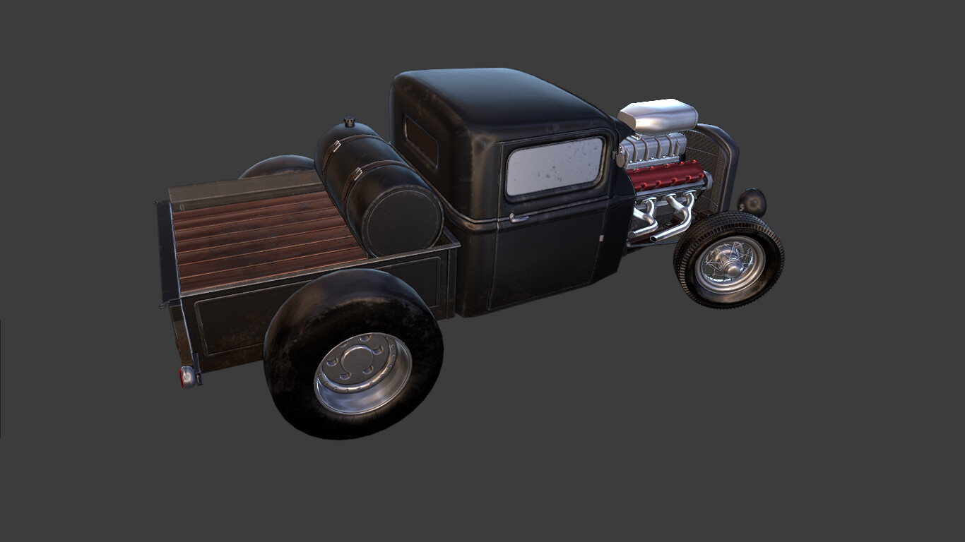 ArtStation - HOT ROD GAME READY | Game Assets