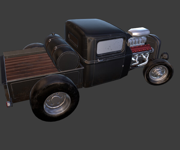 ArtStation - HOT ROD GAME READY | Game Assets