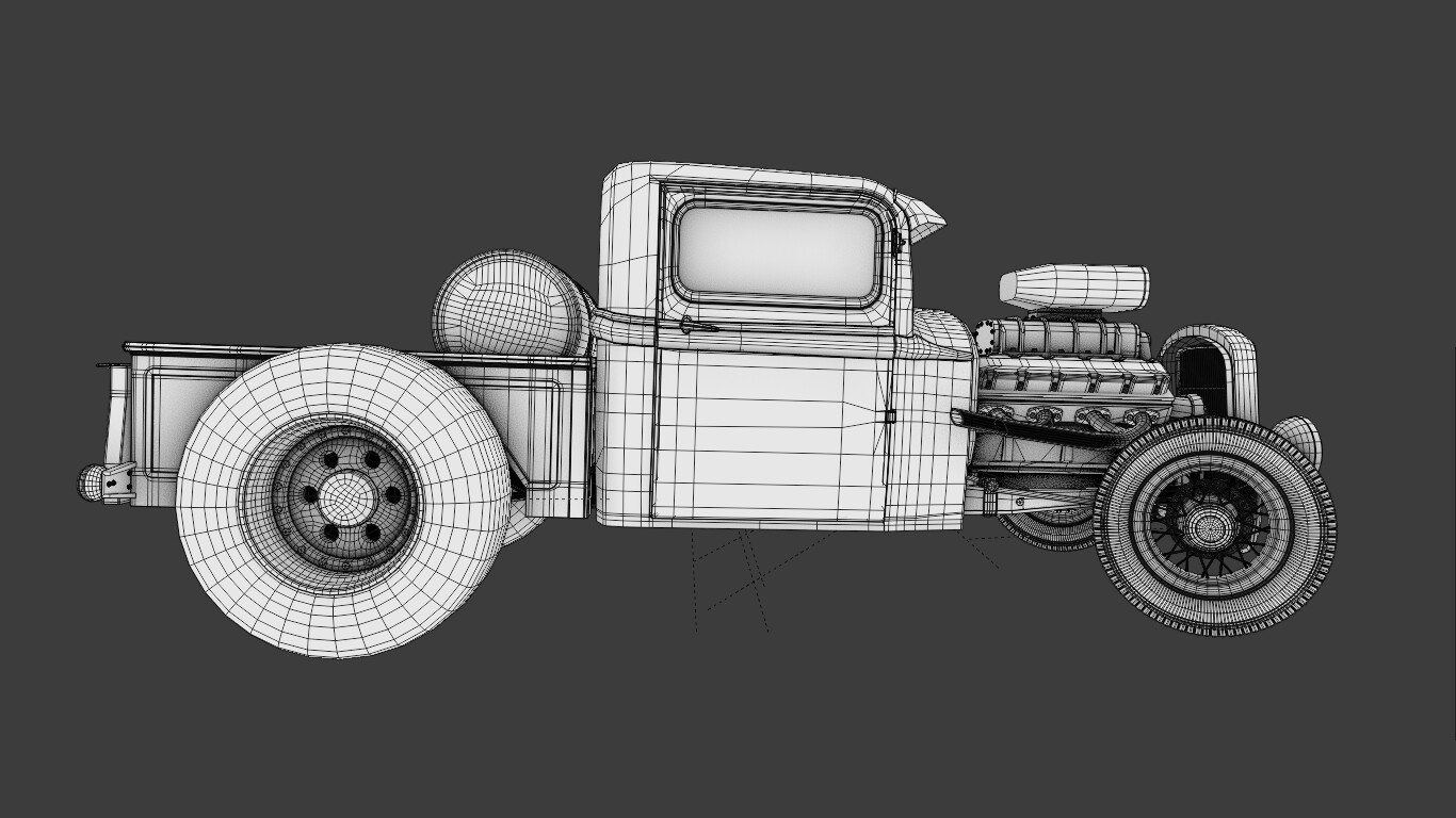 ArtStation - HOT ROD GAME READY | Game Assets