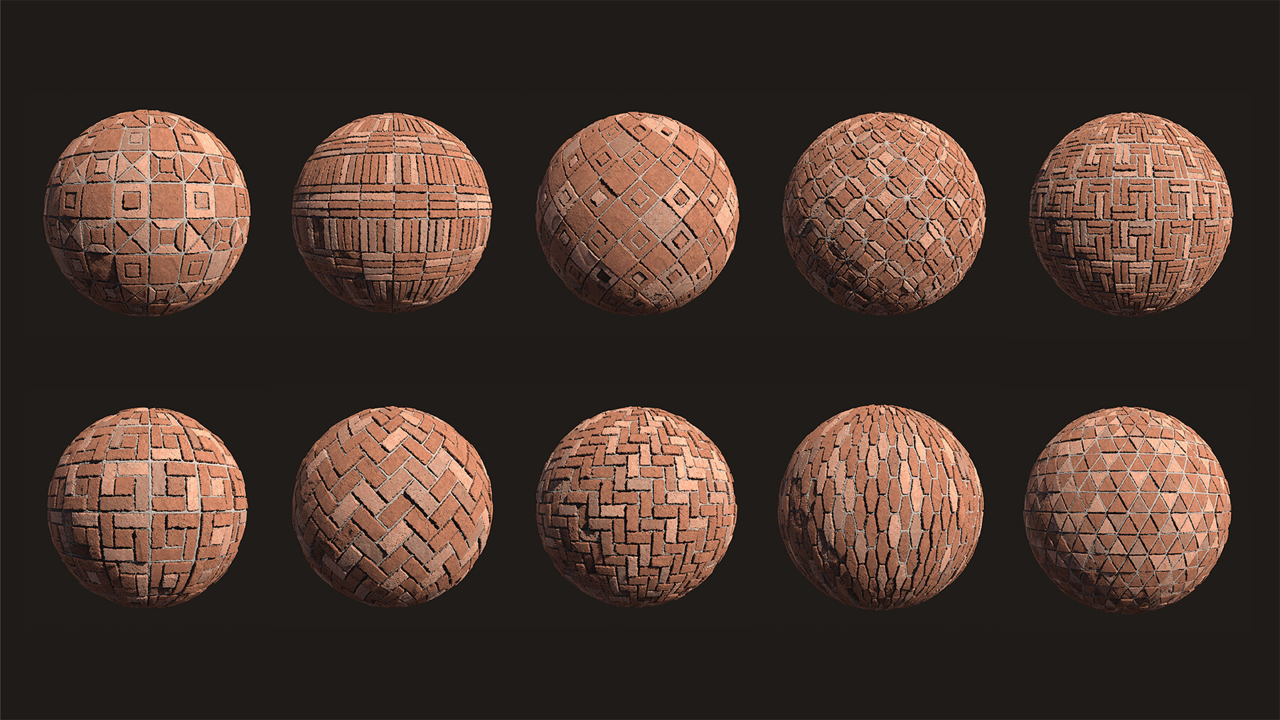 ArtStation - 30 Brick Material Set | Game Assets
