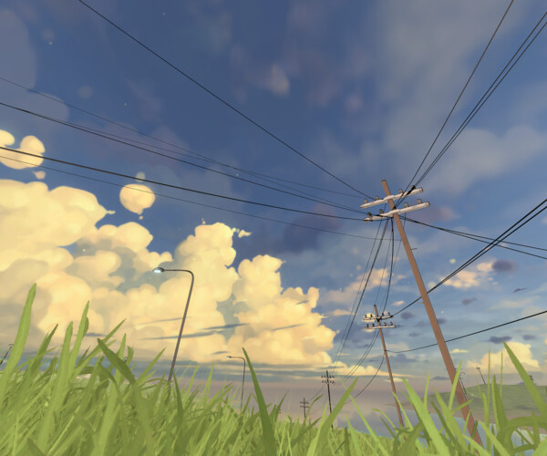 ArtStation - Cartoon & Stylized HDRI sky Pack 02 | Resources