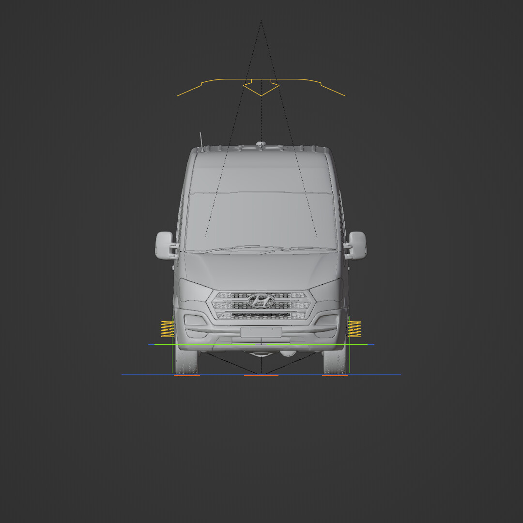 ArtStation - Hyundai H350 | Game Assets
