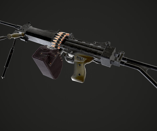 ArtStation - Negev machine gun | Game Assets