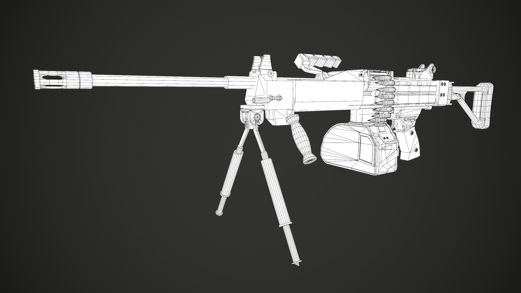ArtStation - Negev machine gun | Game Assets