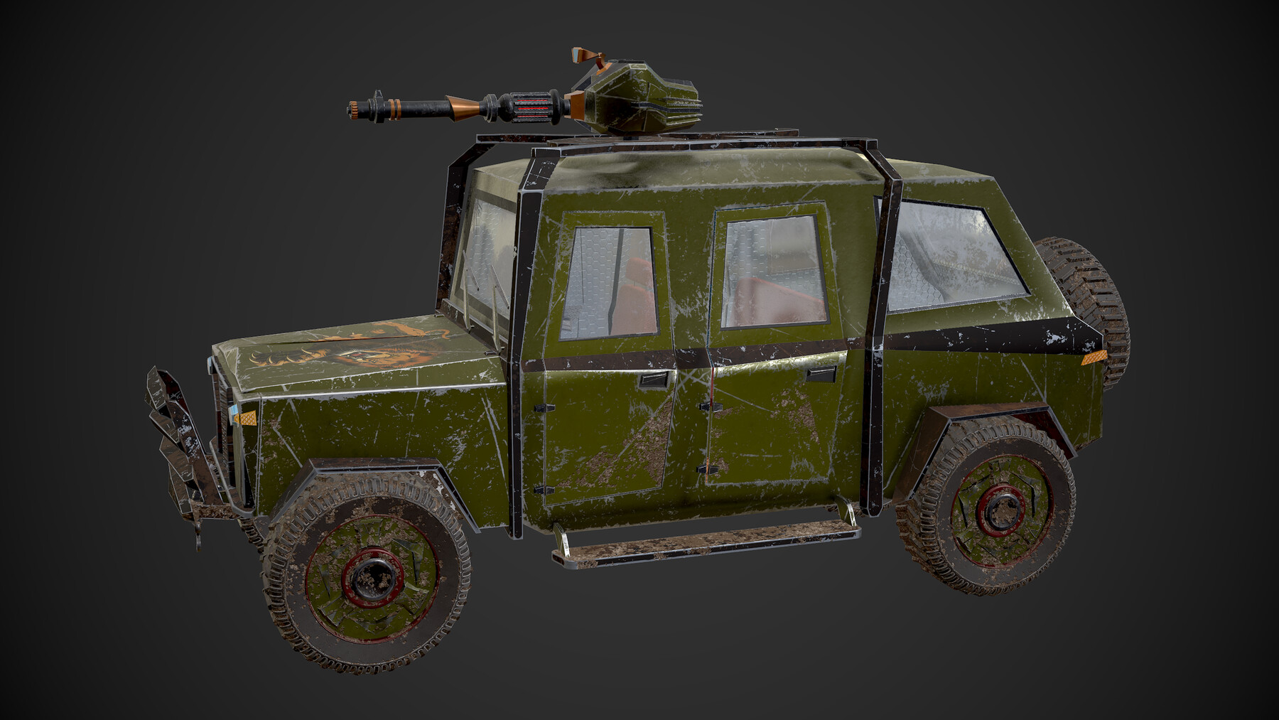 ArtStation - military off-road vehicle Raging Lion | Game Assets