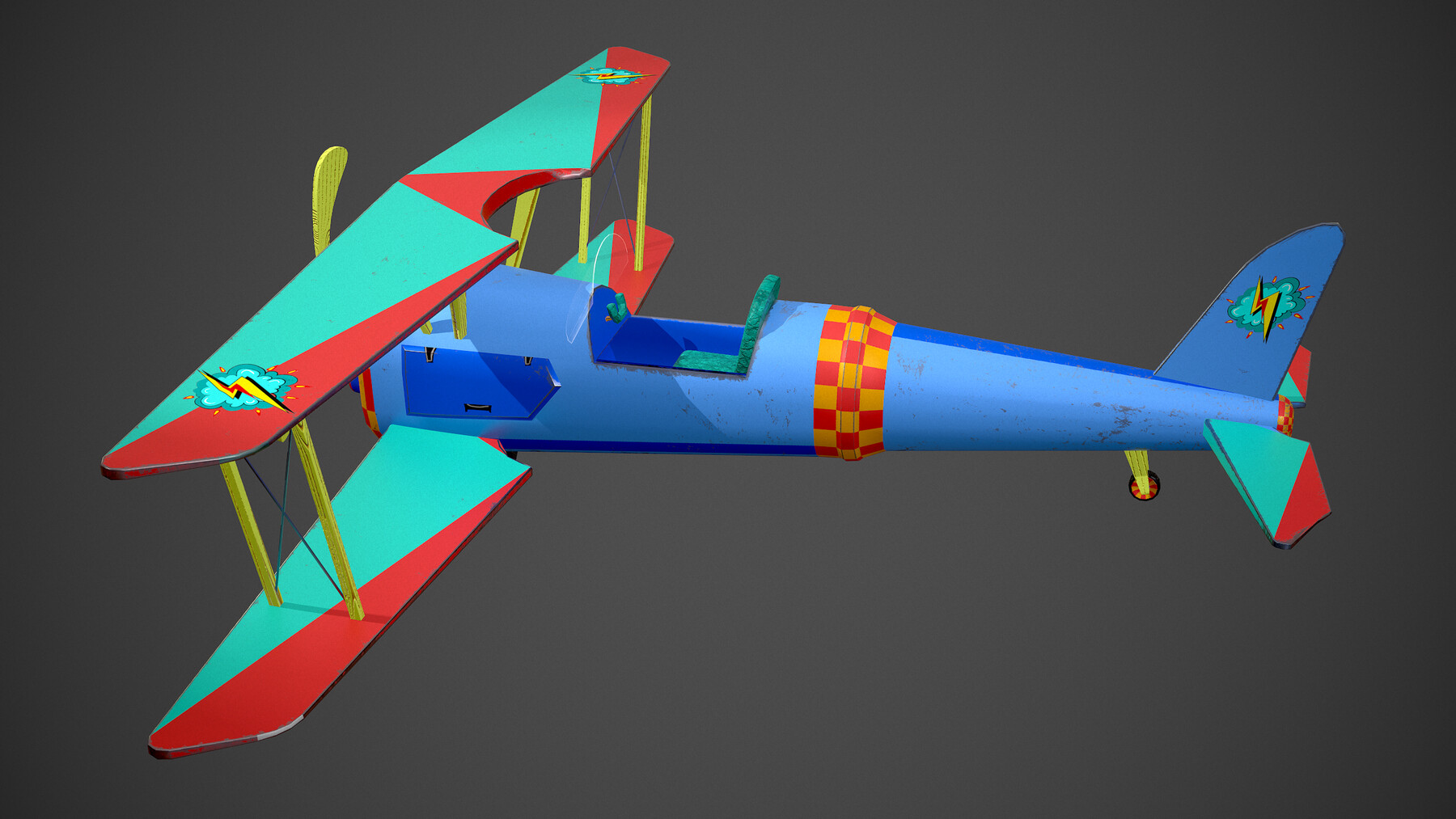 ArtStation - Airplane LIGHTNING | Game Assets