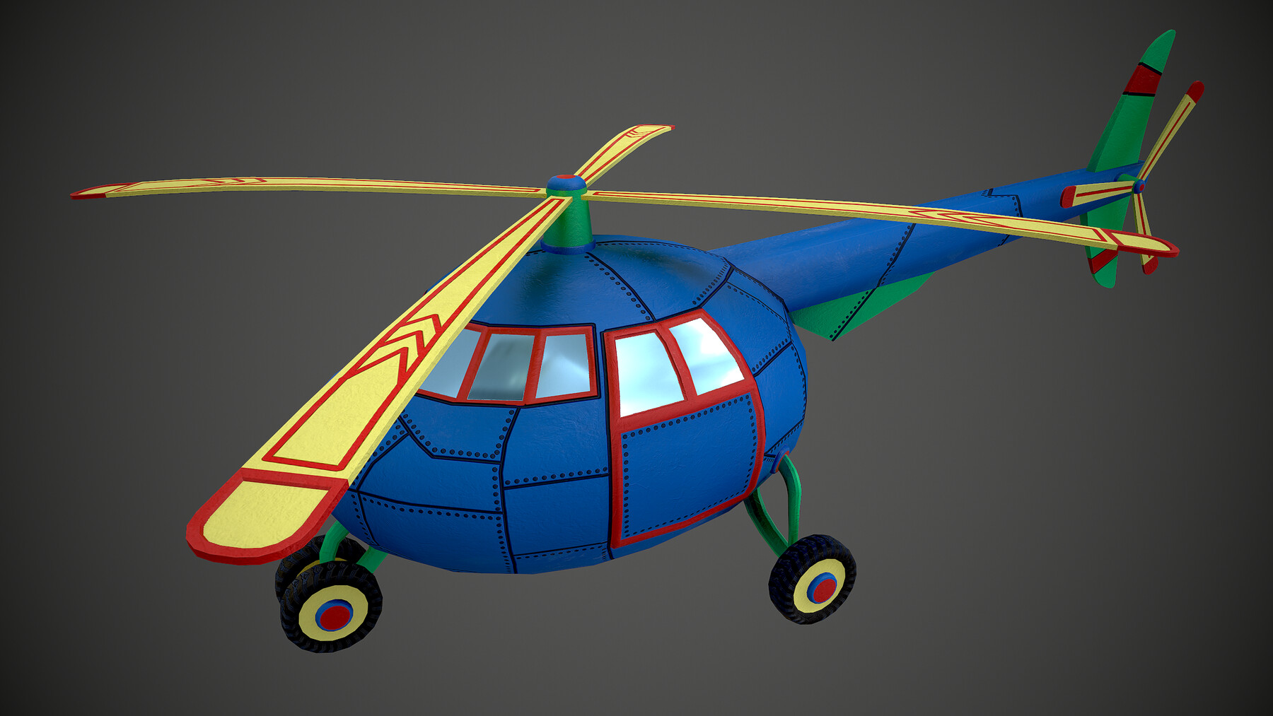 ArtStation - Stylized helicopter | Game Assets