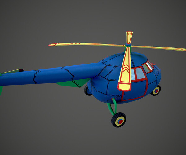 ArtStation - Stylized helicopter | Game Assets