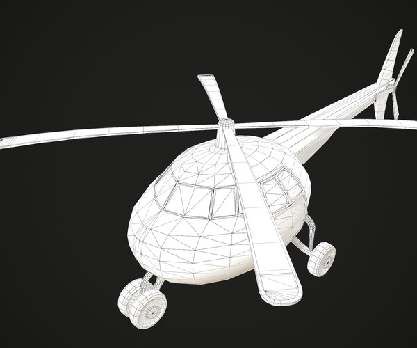 ArtStation - Stylized helicopter | Game Assets