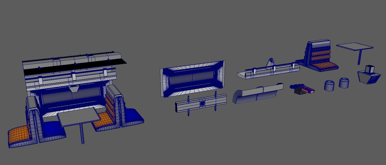 ArtStation - Train Carriage Assets | Game Assets