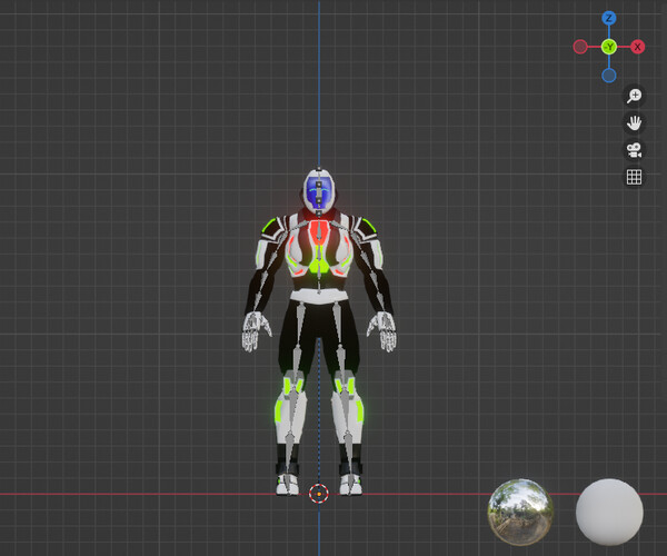 ArtStation - RCBL001 : HUMANOID ROBOT | Game Assets