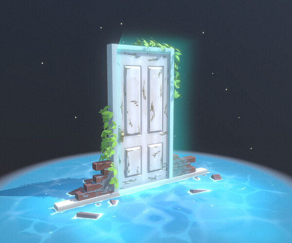 ArtStation - Fantasy Door | Game Assets
