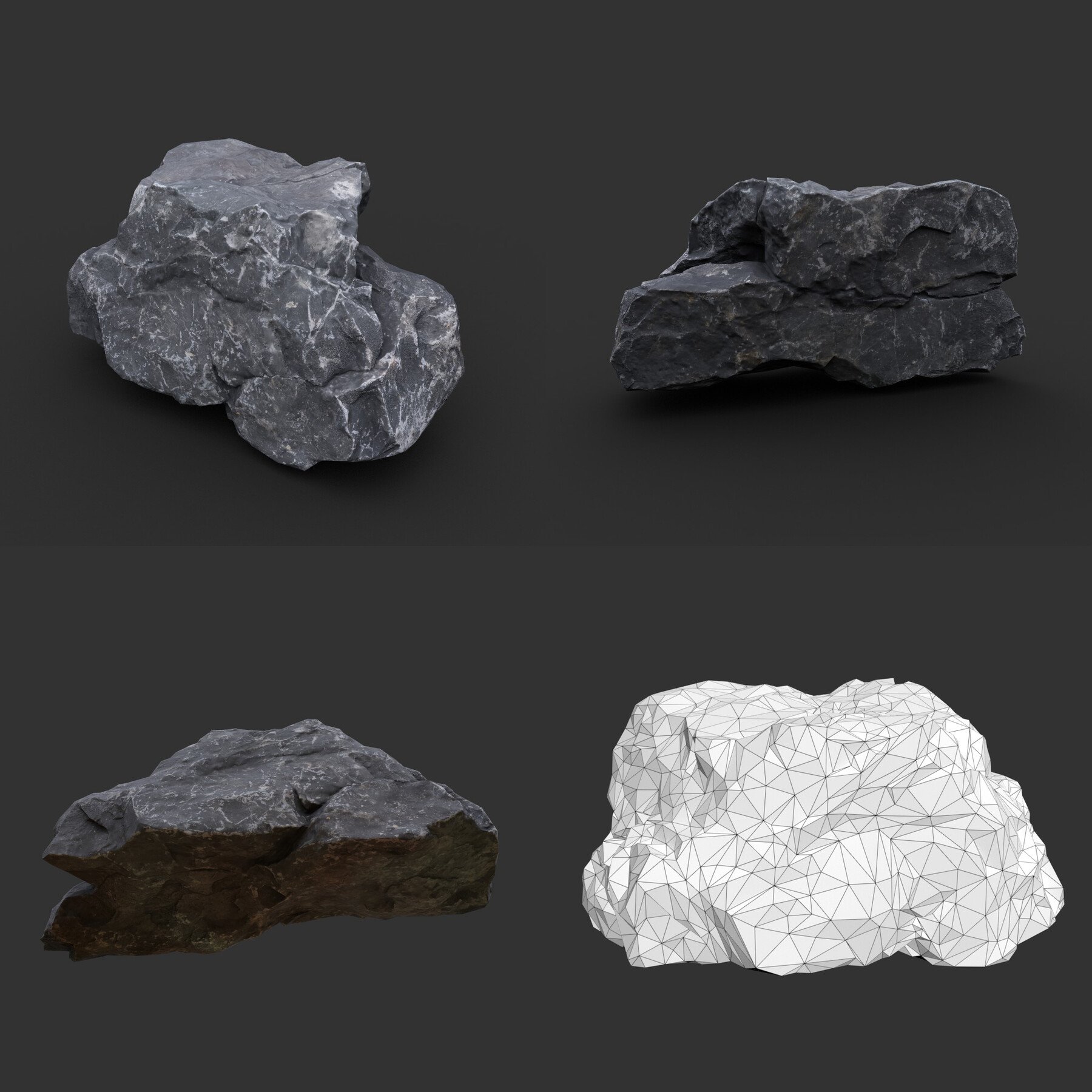 ArtStation - Gray Sharp Rock 220803 Photogrammetry - Ultra HD 16K ...