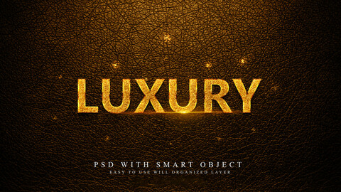 ArtStation - Luxury PSD fully editable text effect. Layer style PSD ...