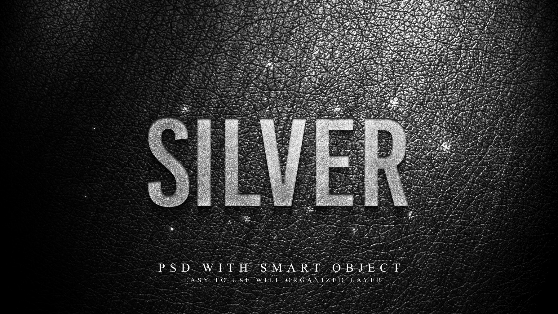 ArtStation - Silver PSD fully editable text effect. Layer style PSD ...